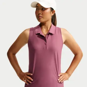 Nike Victory Dri-fit Sleeveless Polo - Red