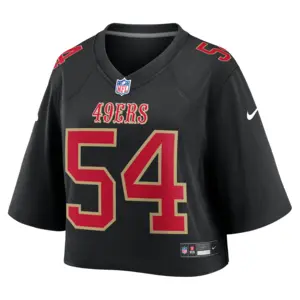Nike Fred Warner San Francisco 49ers Nfl Cropped Tundra Game Jersey - Black