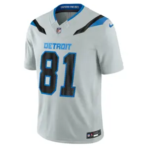 Nike Calvin Johnson Detroit Lions Rivalries Collection Dri-fit Nfl Limited Jersey - Grey
