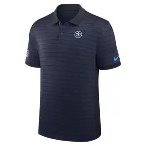 Nike Tennessee Titans Rivalries Collection Sideline Victory Striped Dri-fit Nfl Polo - Blue