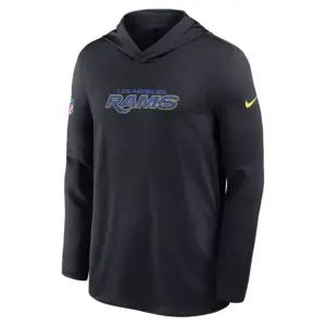 Nike Los Angeles Rams Rivalries Collection Sideline Dri-fit Nfl Long-sleeve Hooded Top - Blue