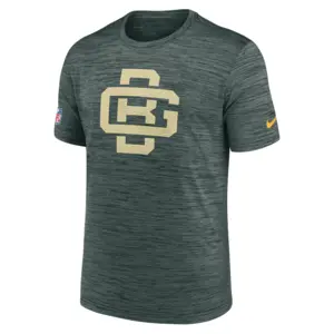 Nike Bay Packers Rivalries Collection Sideline Velocity Dri-fit Nfl T-shirt - Green