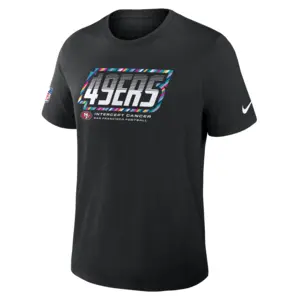 Nike San Francisco 49ers Crucial Catch Sideline Dri-fit Nfl T-shirt - Black