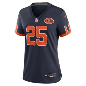 Nike Kyle Monangai Chicago Bears Rivalries Collection Nfl Game Jersey - Blue