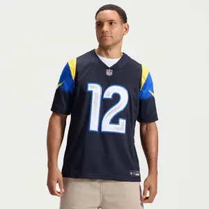 Nike Puka Nacua Los Angeles Rams Rivalries Collection Dri-fit Nfl Limited Jersey - Blue