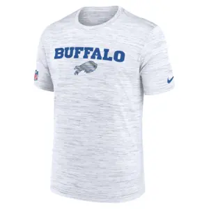 Nike Buffalo Bills Rivalries Collection Sideline Velocity Dri-fit Nfl T-shirt - White