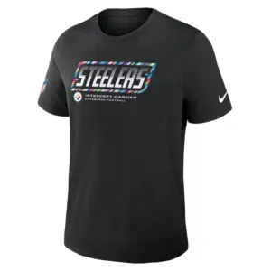 Nike Pittsburgh Steelers Crucial Catch Sideline Dri-fit Nfl T-shirt - Black