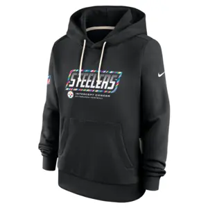 Nike Pittsburgh Steelers Crucial Catch Standard Issue Dri-fit Nfl Pullover Hoodie - Black