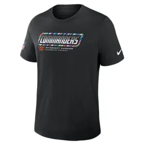 Nike Washington Commanders Crucial Catch Sideline Dri-fit Nfl T-shirt - Black