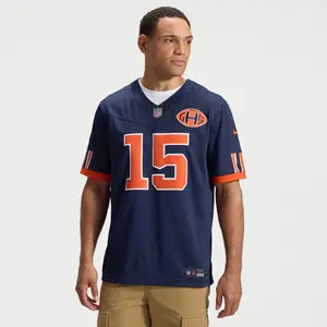 Nike Rome Odunze Chicago Bears Rivalries Collection Dri-fit Nfl Limited Jersey - Blue