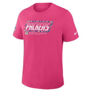 Nike Green Bay Packers Crucial Catch Sideline Dri-fit Nfl T-shirt - Pink