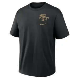 Nike San Francisco 49ers Rivalries Collection Max90 Nfl T-shirt - Black