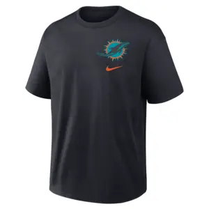 Nike Miami Dolphins Rivalries Collection Max90 Nfl T-shirt - Blue