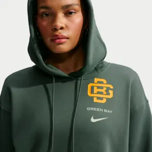 Nike Bay Packers Rivalries Collection Phoenix Nfl Oversized Pullover Hoodie - Green