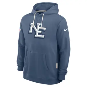 Nike New England Patriots Rivalries Collection Sideline Dri-fit Nfl Pullover Hoodie - Blue