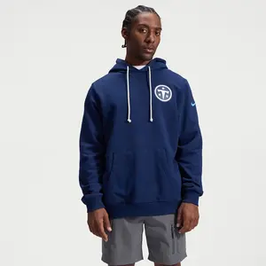 Nike Tennessee Titans Rivalries Collection Sideline Dri-fit Nfl Pullover Hoodie - Blue