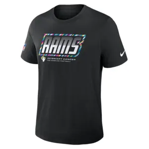 Nike Los Angeles Rams Crucial Catch Sideline Dri-fit Nfl T-shirt - Black