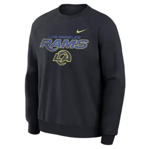 Nike Los Angeles Rams Rivalries Collection Primary Dri-fit Nfl Pullover Crew - Blue