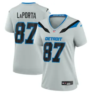 Nike Sam Laporta Detroit Lions Rivalries Collection Nfl Game Jersey - Grey