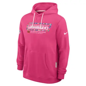 Nike Washington Commanders Crucial Catch Sideline Standard Issue Dri-fit Nfl Pullover Hoodie - Pink