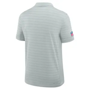 Nike Detroit Lions Rivalries Collection Sideline Victory Striped Dri-fit Nfl Polo - Grey