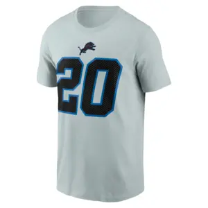Nike Barry Sanders Detroit Lions Rivalries Collection Nfl T-shirt - Grey