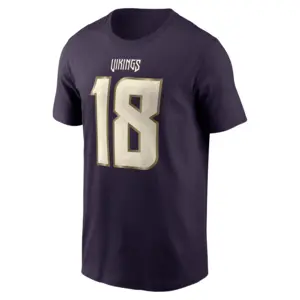Nike Justin Jefferson Minnesota Vikings Rivalries Collection Nfl T-shirt - Purple