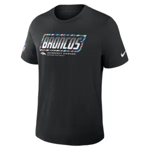 Nike Denver Broncos Crucial Catch Sideline Dri-fit Nfl T-shirt - Black