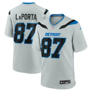 Nike Sam Laporta Detroit Lions Rivalries Collection Nfl Game Jersey - Grey