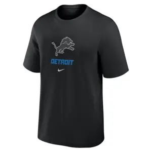 Nike Detroit Lions Rivalries Collection Primary Dri-fit Nfl T-shirt - Black