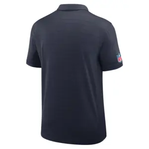 Nike Chicago Bears Rivalries Collection Sideline Victory Striped Dri-fit Nfl Polo - Blue