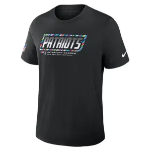 Nike New England Patriots Crucial Catch Sideline Dri-fit Nfl T-shirt - Black