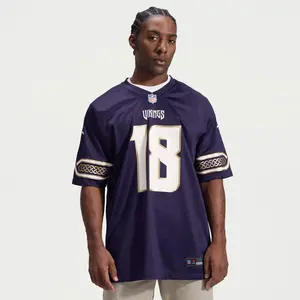 Nike Justin Jefferson Minnesota Vikings Rivalries Collection Nfl Game Jersey - Purple