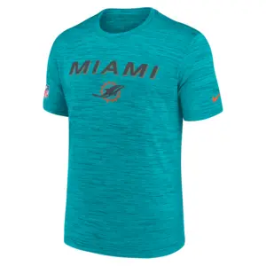 Nike Miami Dolphins Rivalries Collection Sideline Velocity Dri-fit Nfl T-shirt - Blue