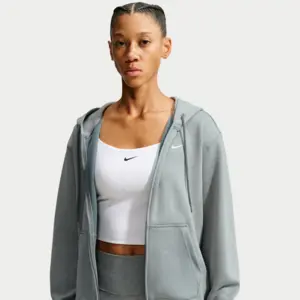Nike Studio Fleece Sport Dri-fit Full-zip Hoodie - Grey