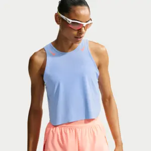 Nike Aeroswift Dri-fit Adv Cropped Running Tank Top - Blue