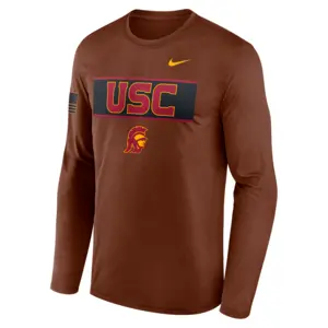 Nike Usc 2026 Military Appreciation Legend Dri-fit College Long-sleeve T-shirt - Brown