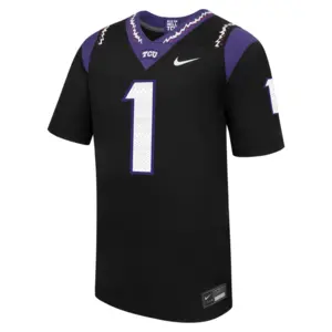 Nike Tcu College Untouchable Game Jersey - Black