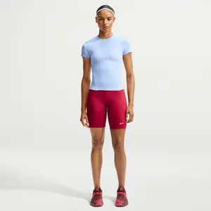 Nike One High-waisted 8" Biker Shorts With Pockets - Red