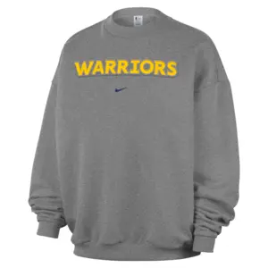Nike Golden State Warriors Standard Issue Fleece Crew - Grey