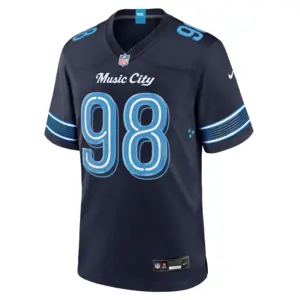 Nike Jeffery Simmons Tennessee Titans Rivalries Collection Nfl Game Jersey - Blue