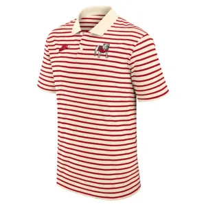 Nike Georgia Legacy Striped Dri-fit College Polo - Brown