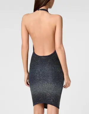 Philipp Plein Paillettes Mini Dress Multicutting