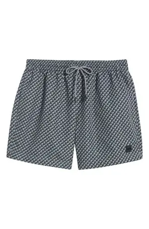 BOSS Vibe Swim Trunks - Open Grey