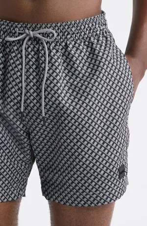 BOSS Vibe Swim Trunks - Open Grey