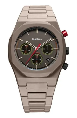 D1 MILANO Phantom Polychrono Watch - Brown