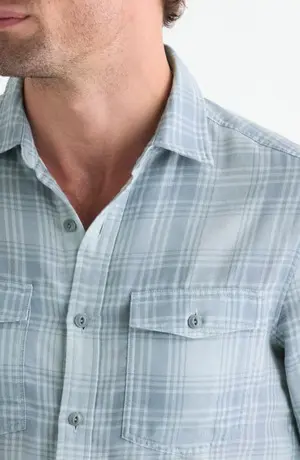 Vineyard Vines Plaid Chiller Double Cloth Button Up Shirt
