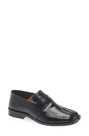 MAISON MARGIELA Tabi Babouche Leather Loafer - Black