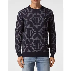 Philipp Plein Pullover Round Neck Chrome - Darkblue