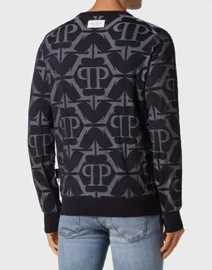 Philipp Plein Pullover Round Neck Chrome